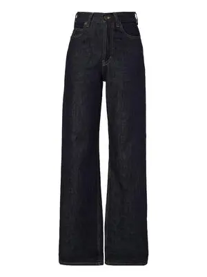 Saint Laurent Wide-leg Jeans In Indigo - Blue