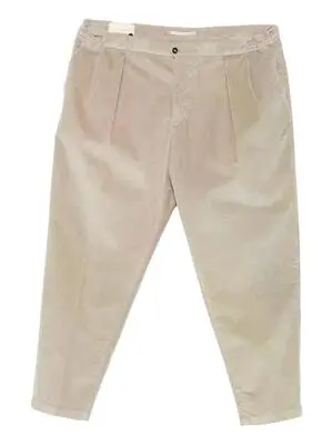 BRIGLIA 1949 Pleated Corduroy Trousers - Neutrals