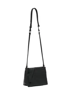 MAISON MARGIELA Folded Leather Crossbody Bag - Black