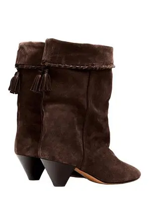 Isabel Marant Étoile Isabel Marant Dalby Suede Ankle Boots Chocolate