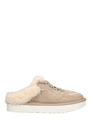 UGG Lowmel Suede Mules - Grey/light