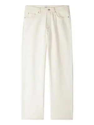 Sandro Straight-leg Relaxed-fit Denim Jeans - Ecru