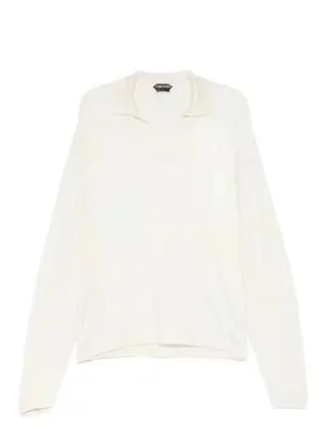 TOM FORD V-neck T-shirt - Neutrals
