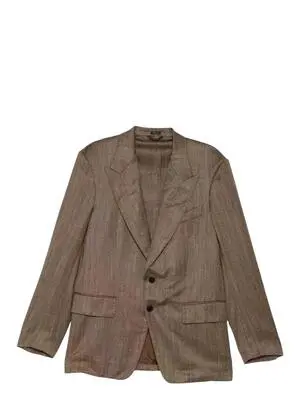 TOM FORD Damier Shelton Blazer - Brown