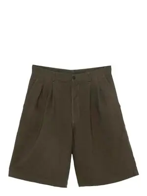 Comme Des Garçons Pleated Shorts - Green