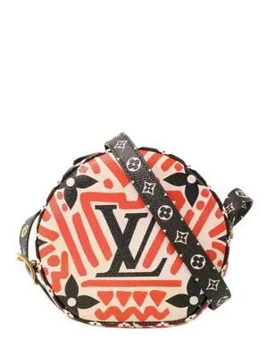 LOUIS VUITTON Monogram Giant Crafty Print Boite Chapeau Souple Adjustable-strap Shoulder Bag - Neutrals