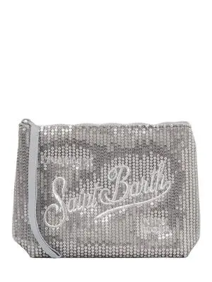 MC2 SAINT BARTH Sequin Clutch - Silver