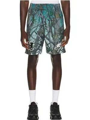 Mitchell & Ness Nfl Philadelphia Eagles Quiet Blaze 7 Mesh Shorts In . Also - Multi