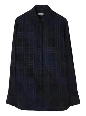 Burberry Patterned Shirt - Blue