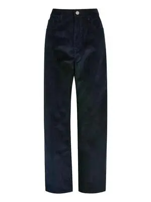 RÓHE Straight Leg Corduroy Trousers - Blue