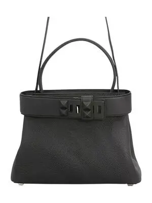 Hermès Hermès Togo And Swift Medor Bag Satchel Black