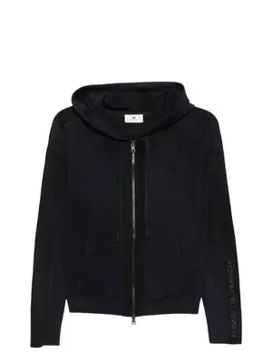 Elisabetta Franchi Zip-up Drawstring Hoodie - Blue