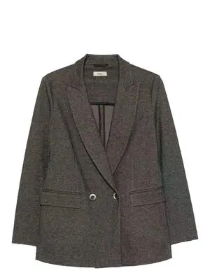 Herno Double-breasted Notched-lapel Blazer - Grey