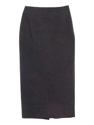 MUGLER Zip-fastening Midi Skirt - Blue