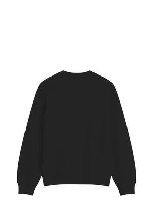 Maison Kitsuné Logo-print Cotton Sweatshirt - Black