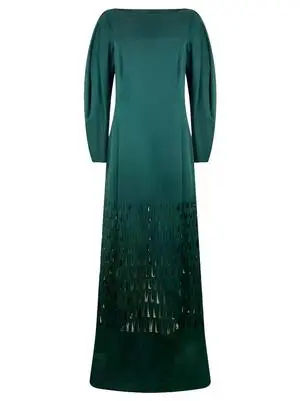 Alberta Ferretti Cut-out Maxi Dress - Green
