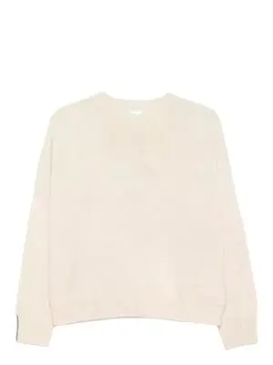 Peserico Bead-embellished Drop-shoulder Knit - Neutrals