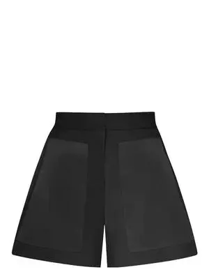 VIOLANTE NESSI Geometric Panel Shorts - Black