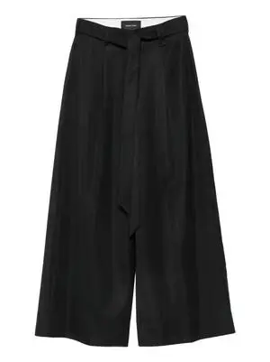 Simone Rocha Belted Wide-leg Trousers - Black