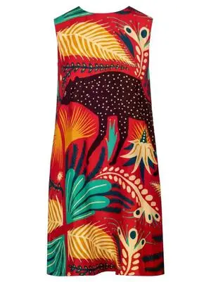 Etro Etro Graphic Print Sleeveless Mini Dress Red