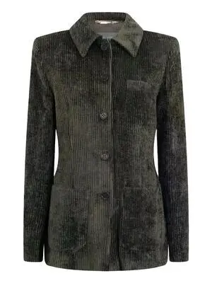Alberta Ferretti Corduroy Button-up Jacket - Green