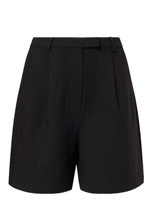 Dissh Pleated Woven Shorts - Black