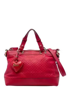 Gucci Gucci Satchel With Charm Red
