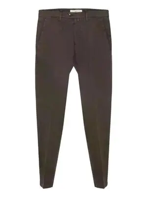 BRIGLIA 1949 Tapered Chino Trousers - Brown