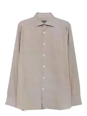 Zegna Long-sleeve Button-up Shirt - Neutrals