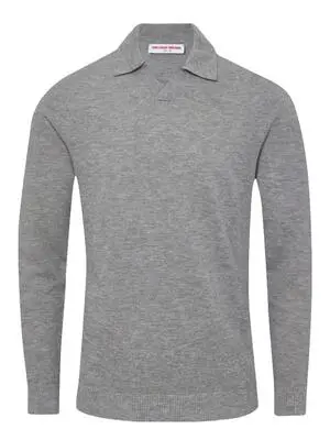 Orlebar Brown Bresson Cashmere Knit Sweater - Grey