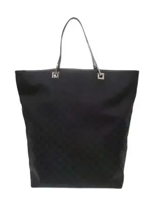 Gucci 2000-2015 Gg Nylon Tote Bag - Black