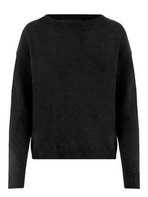 ALLUDE Cashmere Crew Neck Sweater - Black