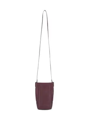 Brunello Cucinelli Leather Crossbody Bag - Red