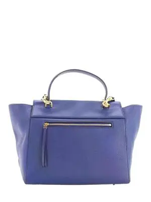 Celine Celine Textured Leather Mini Shoulder Bag Blue
