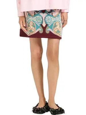 La DoubleJ In My Power' Mini Skirt - Blue