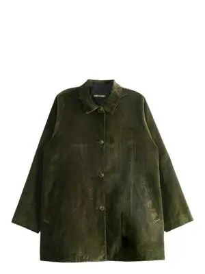 CASEY CASEY Corduroy Button-up Jacket - Green