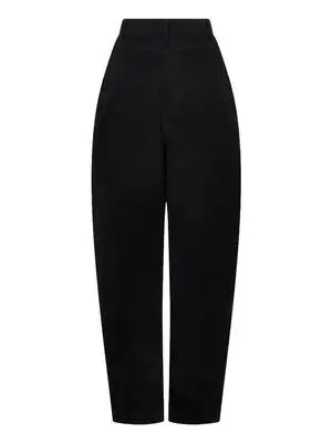 Alberta Ferretti High-waisted Pleated Trousers - Black