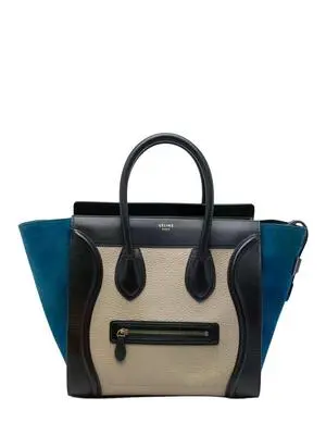 Celine Mini Luggage Tote Bag - Neutrals