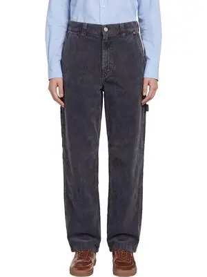 HAIKURE Sibilla Wide Leg Cotton Corduroy Pants - Grey