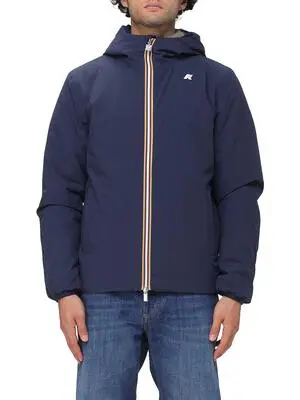 K-WAY Reversible Hooded Windbreaker In Recycled Nylon - Blue