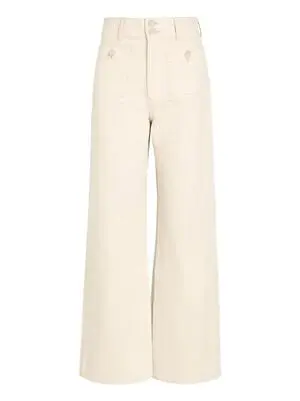 Veronica Beard Taylor Wide-leg Jeans - Ecru