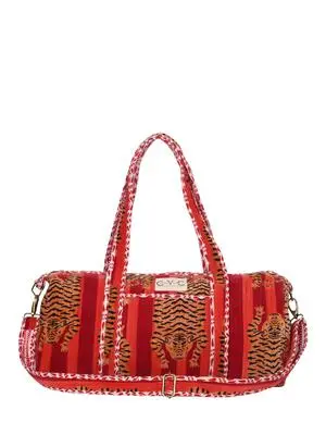 CYC The Tibetan Tiger Velvet Weekender - Red