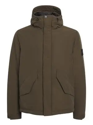Stone Island Down Micro Twill Short Parka - Black