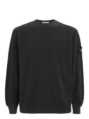 Stone Island Rib-knit Compass Sweatshirt - Grey