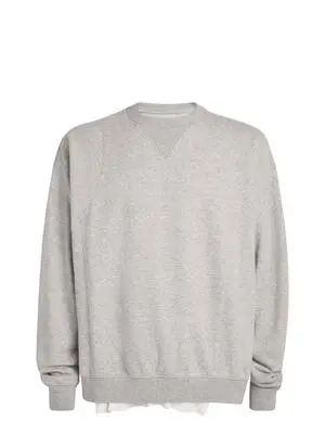 MAISON MARGIELA Cotton Double-layered Sweatshirt - Grey