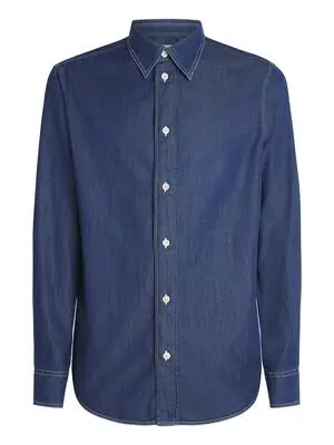 NN.07 Colby Denim Shirt - Blue