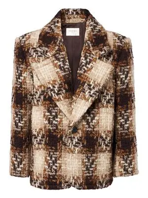 Saint Laurent Wool And Mohair-blend Tweed Blazer - Multicoloured