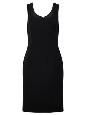 Dolce & Gabbana Virgin Wool-crepe Midi Dress - Black