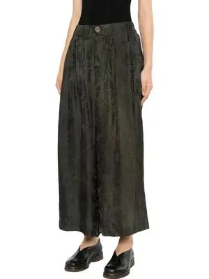 UMA WANG Uma Wang Jacquard Pattern Wide-Leg Trousers