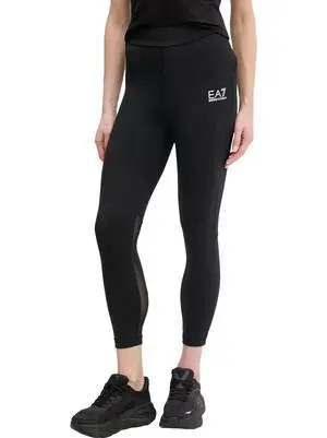 EA7 Dynamic Athlete Mesh-panel Leggings - Black
